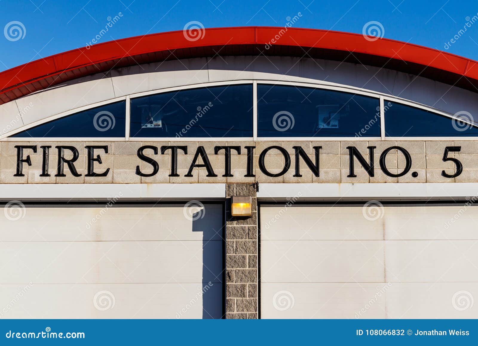 Fire Station Number Five Sign II Editorial Photography - Image of ...