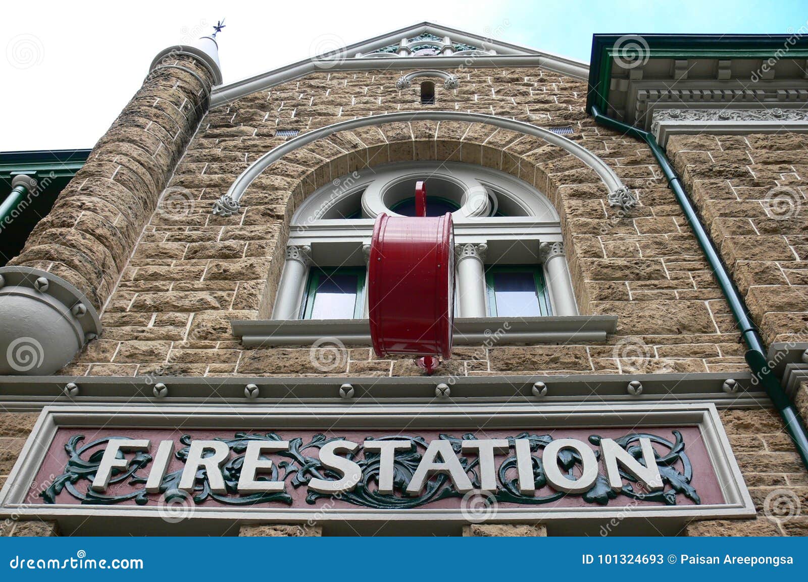 Fire Station in Perth stock image. Image of protection - 101324693