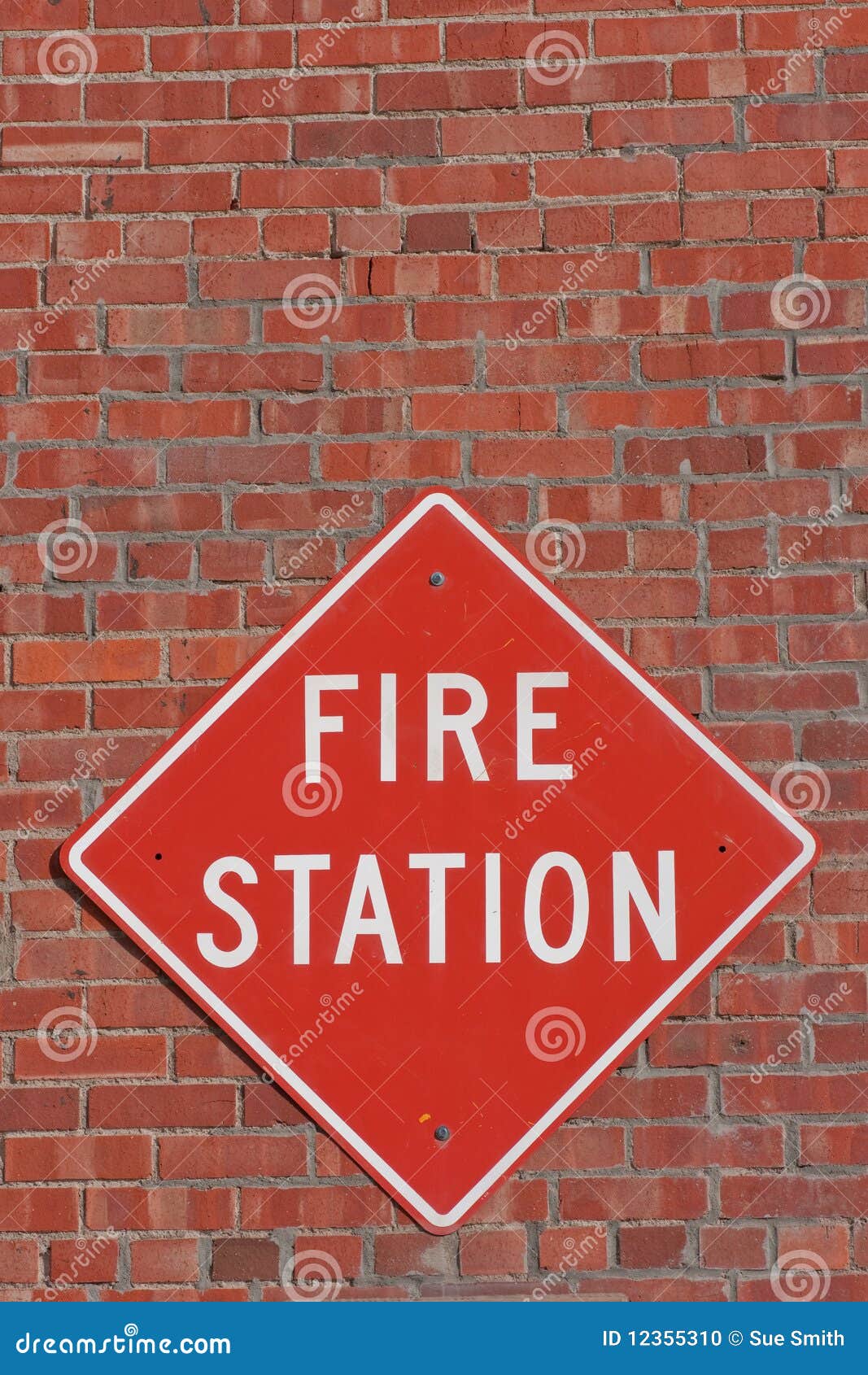Fire Station Sign Stock Photo - Image: 12355310