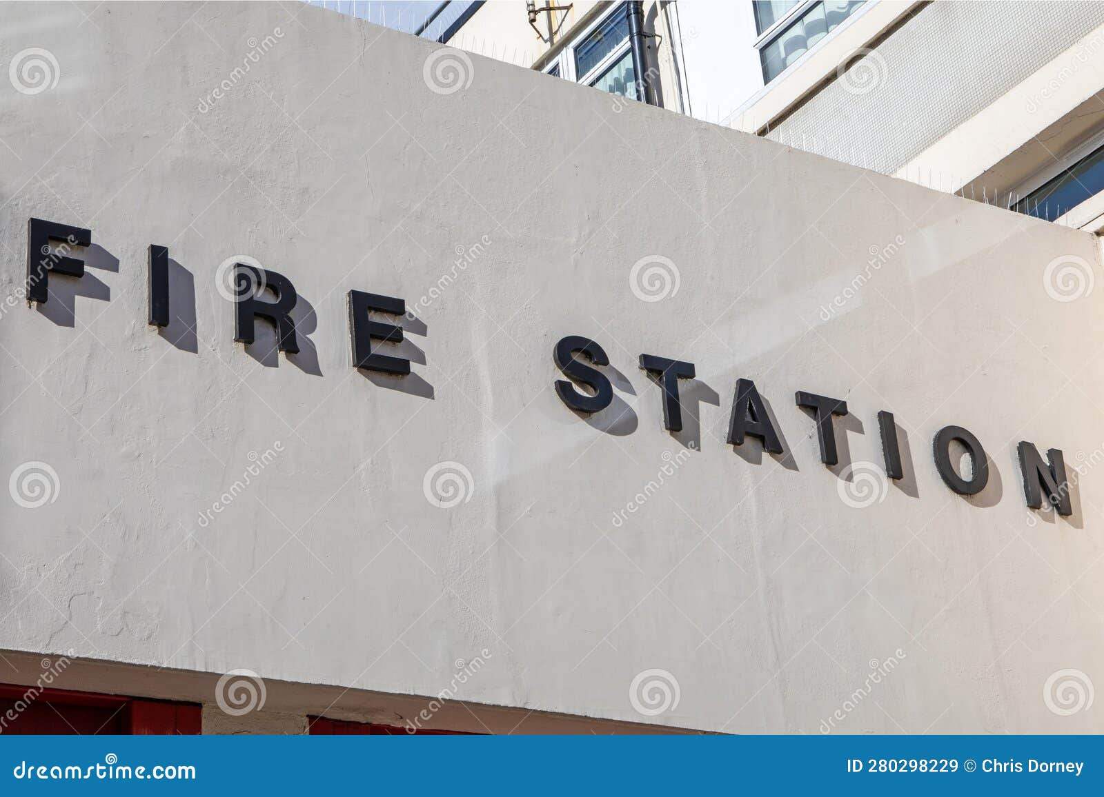 Fire Station Sign editorial stock image. Image of culture - 280298229
