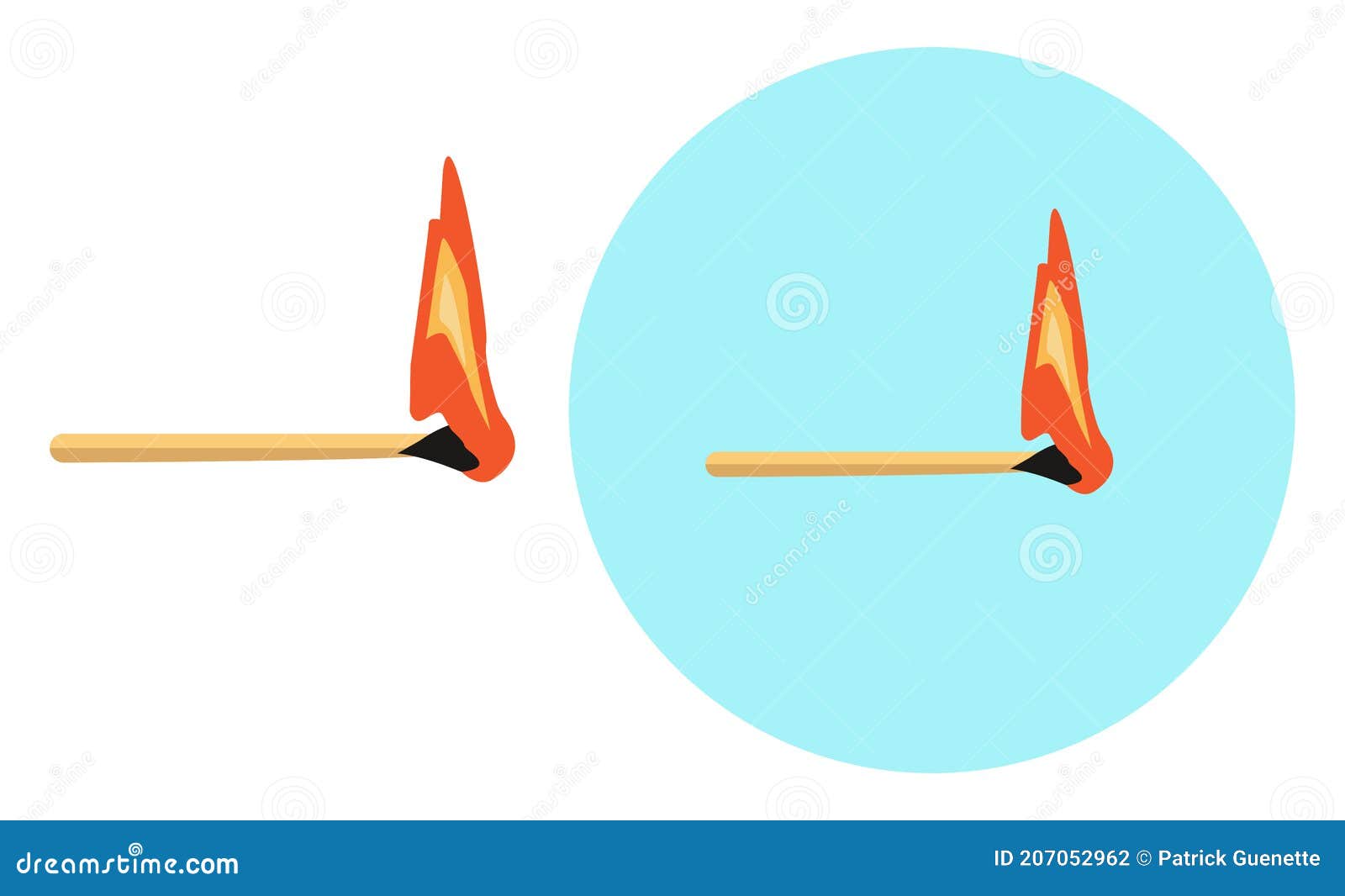 Fire Sticks ,illustration, Vector Stock Vector - Illustration of yellow ...