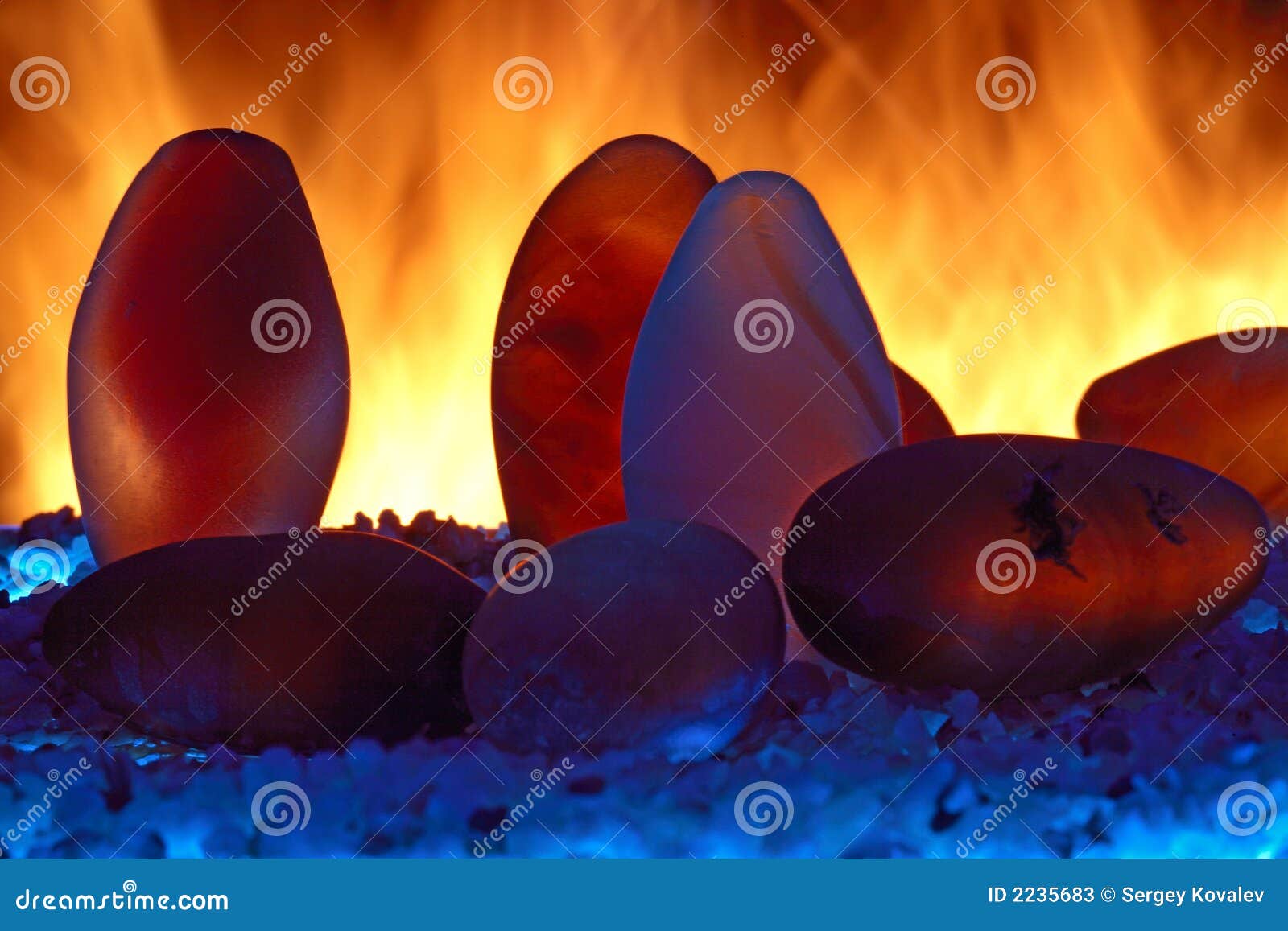 Fire and stones stock image. Image of spirit, light, amethyst - 2235683