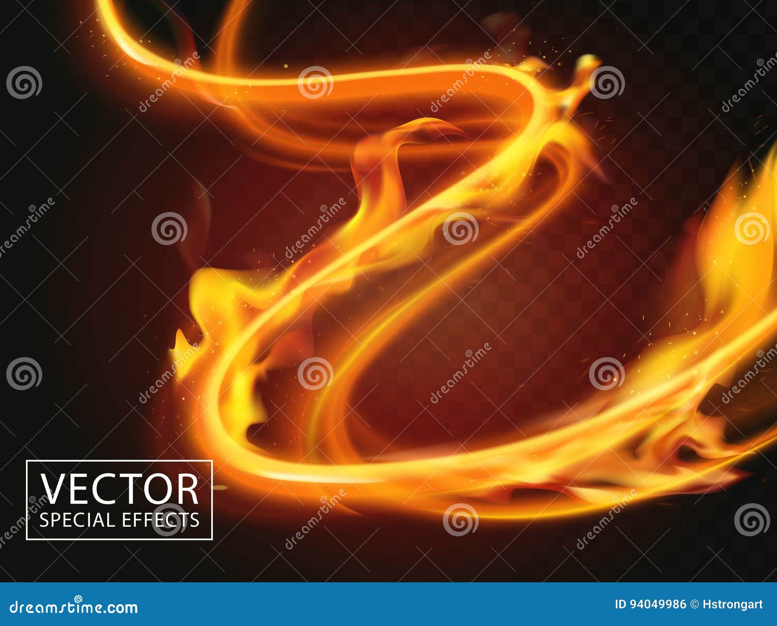 Fire streaks effect stock vector. Illustration of dimensional - 94049986