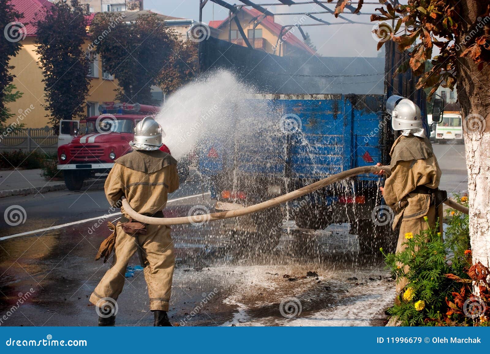 Fire in the street stock image. Image of burn, flammable - 11996679