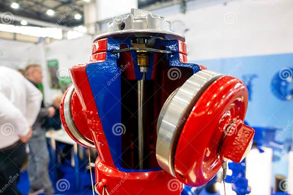 Fire Street Hydrant. Internal Structure of a Fire Hydrant Stock Image ...