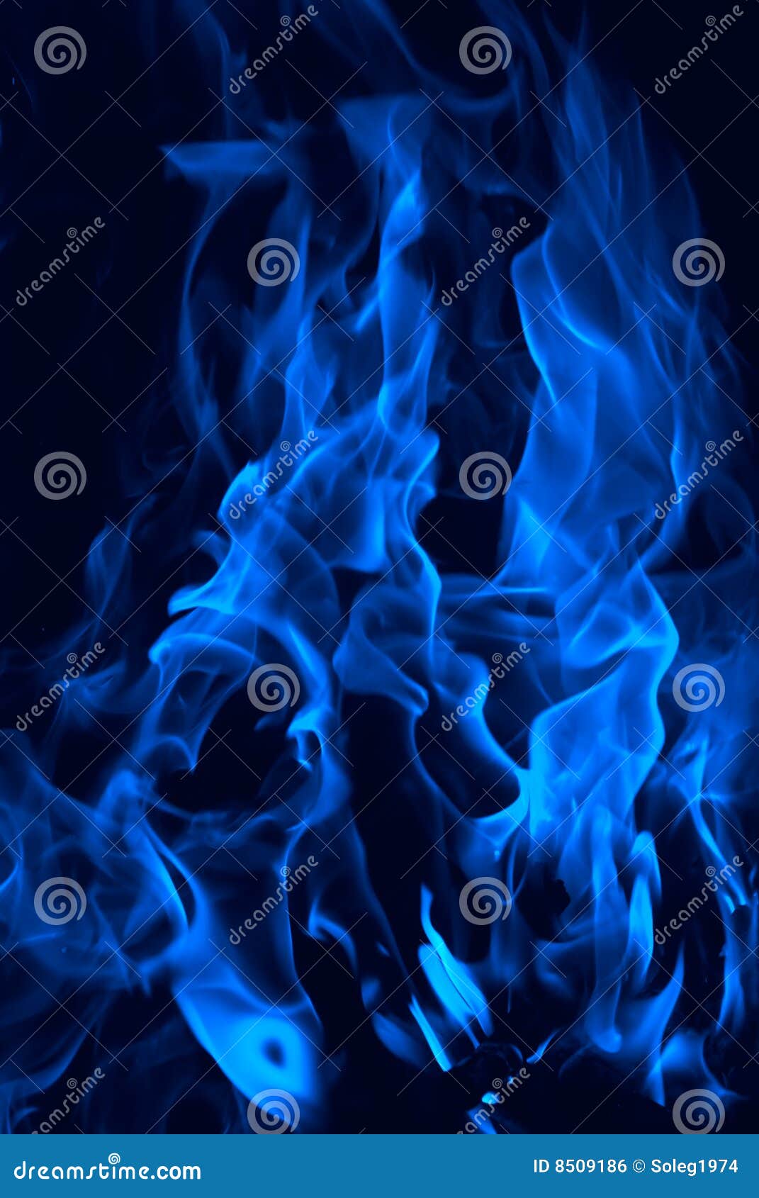 Fire Stylized in Dark Blue Colour Stock Photo - Image of cold, arsonist ...