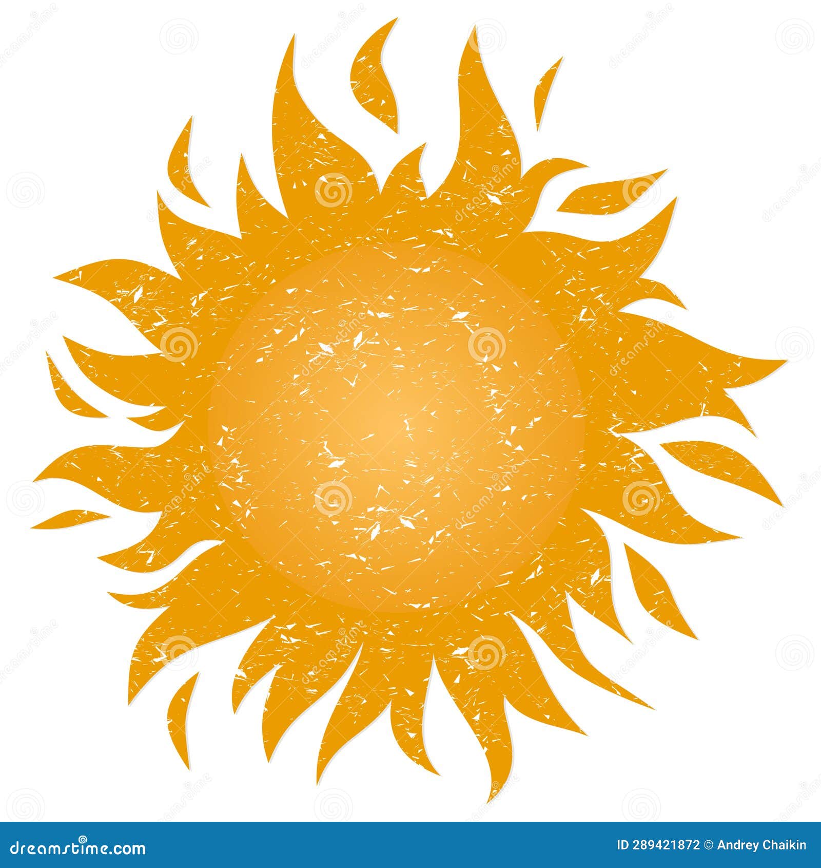 The Fire Sun Symbol. stock vector. Illustration of bright - 289421872