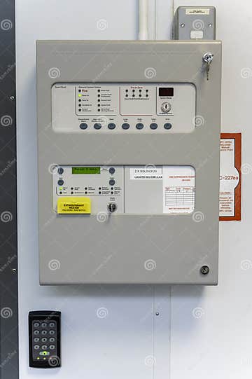 Fire Suppression System Control Panel Stock Image - Image of atomic ...