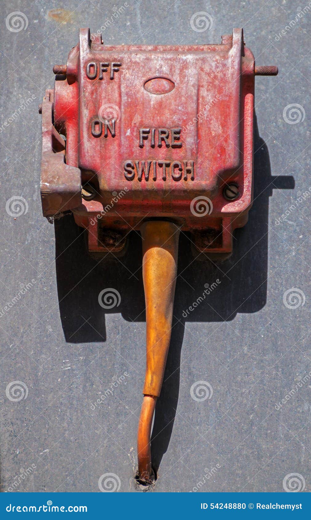 Fire Switch stock photo. Image of handle, equipment, single - 54248880