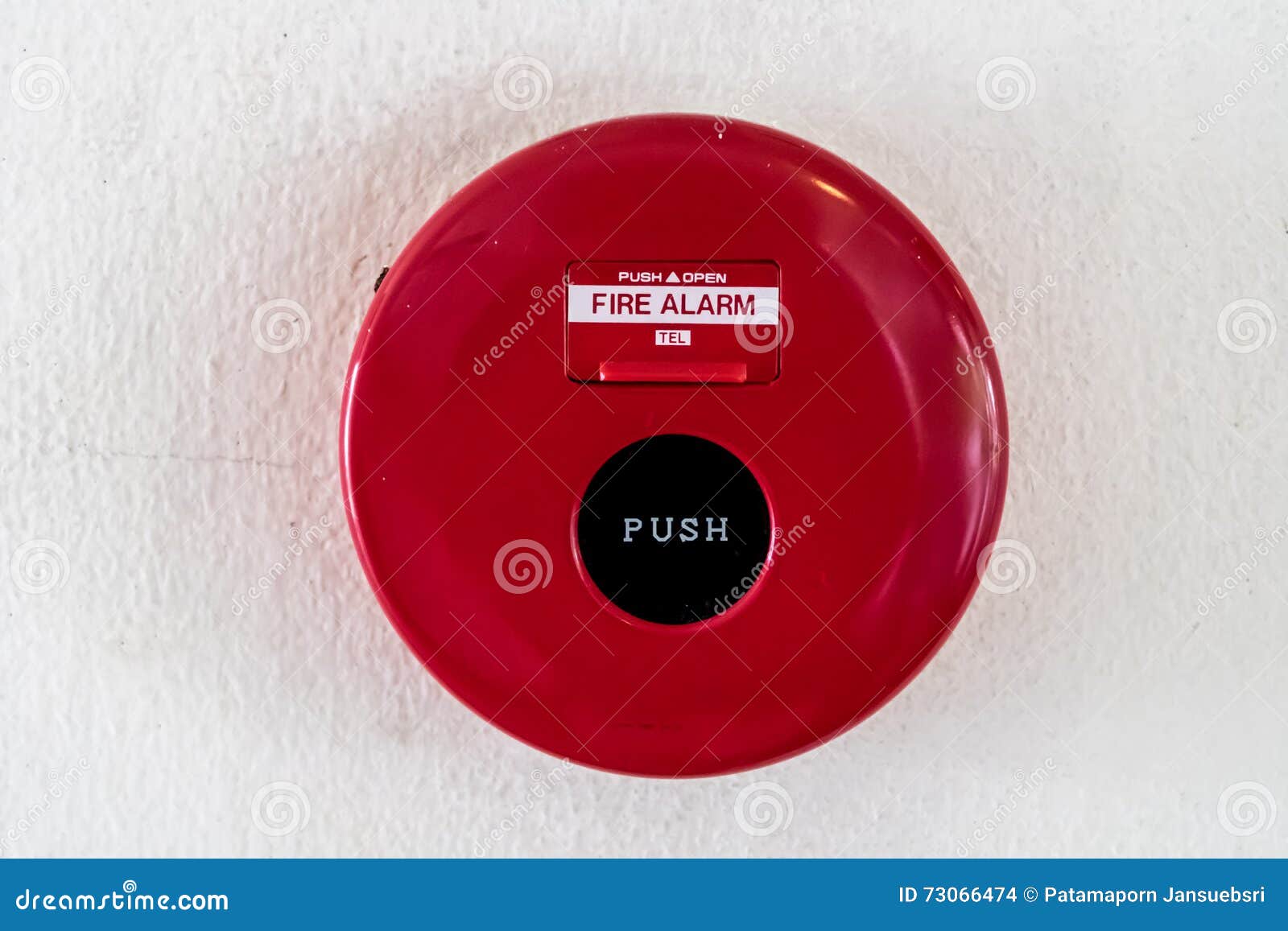 Fire switch stock photo. Image of press, industrial, emergency - 73066474
