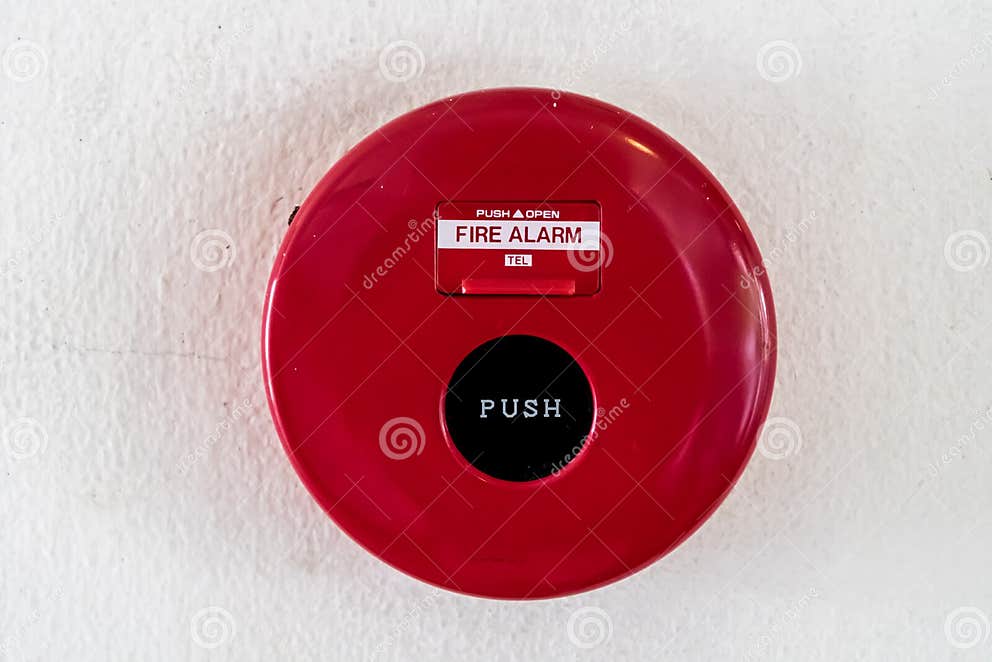 Fire switch stock photo. Image of press, industrial, emergency - 73066474