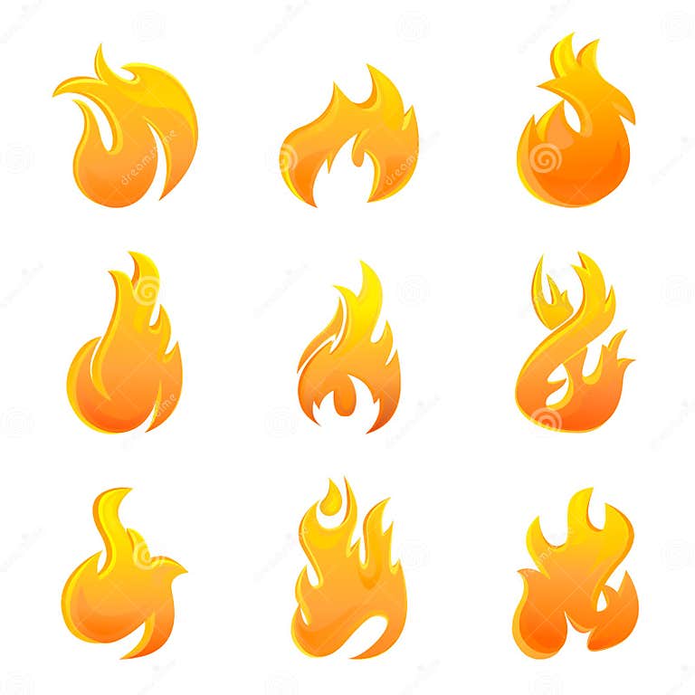 Fire symbol stock vector. Illustration of barbecue, background - 16503581