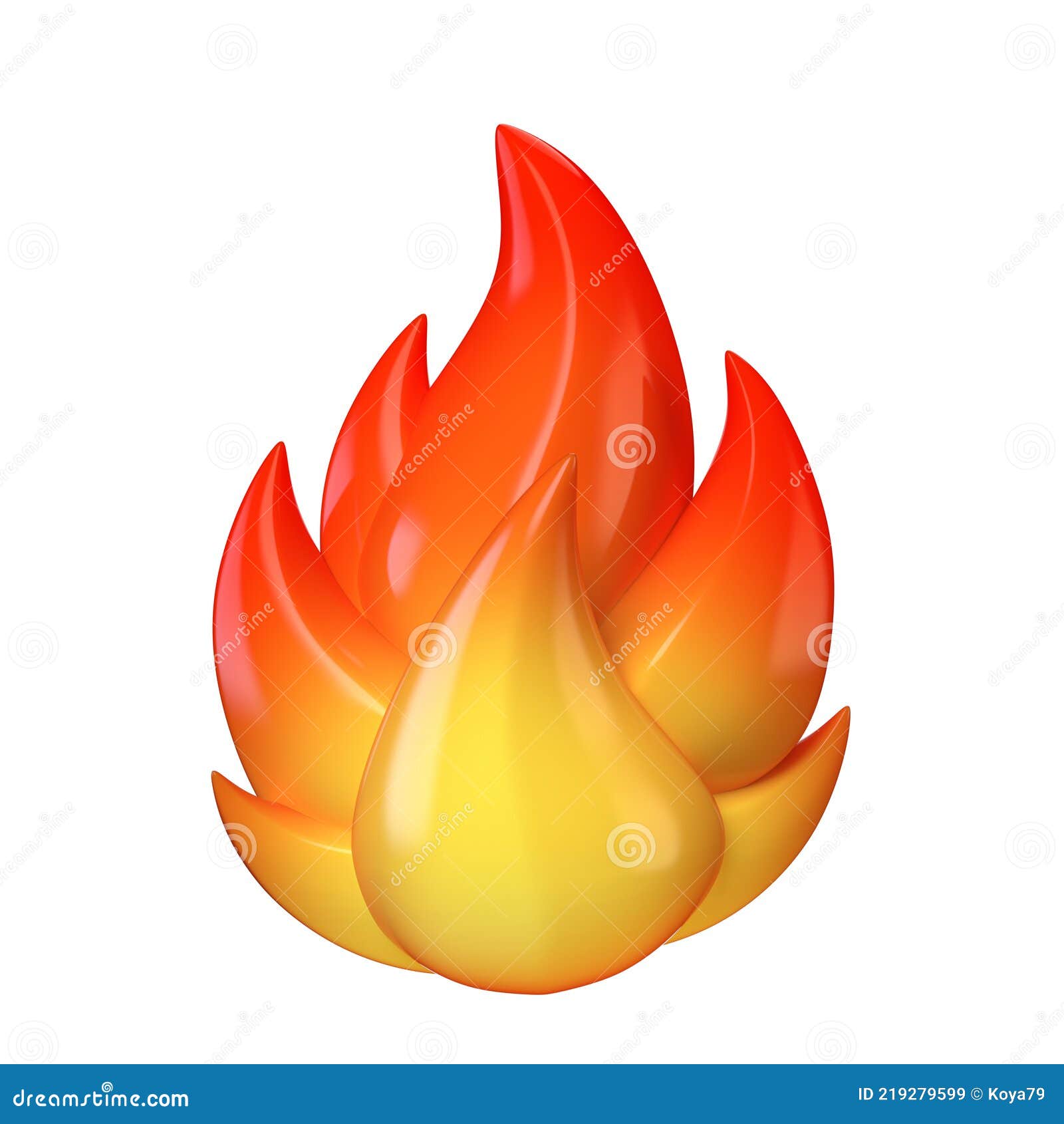 Fire Emoticon Cartoon Vector | CartoonDealer.com #50319587