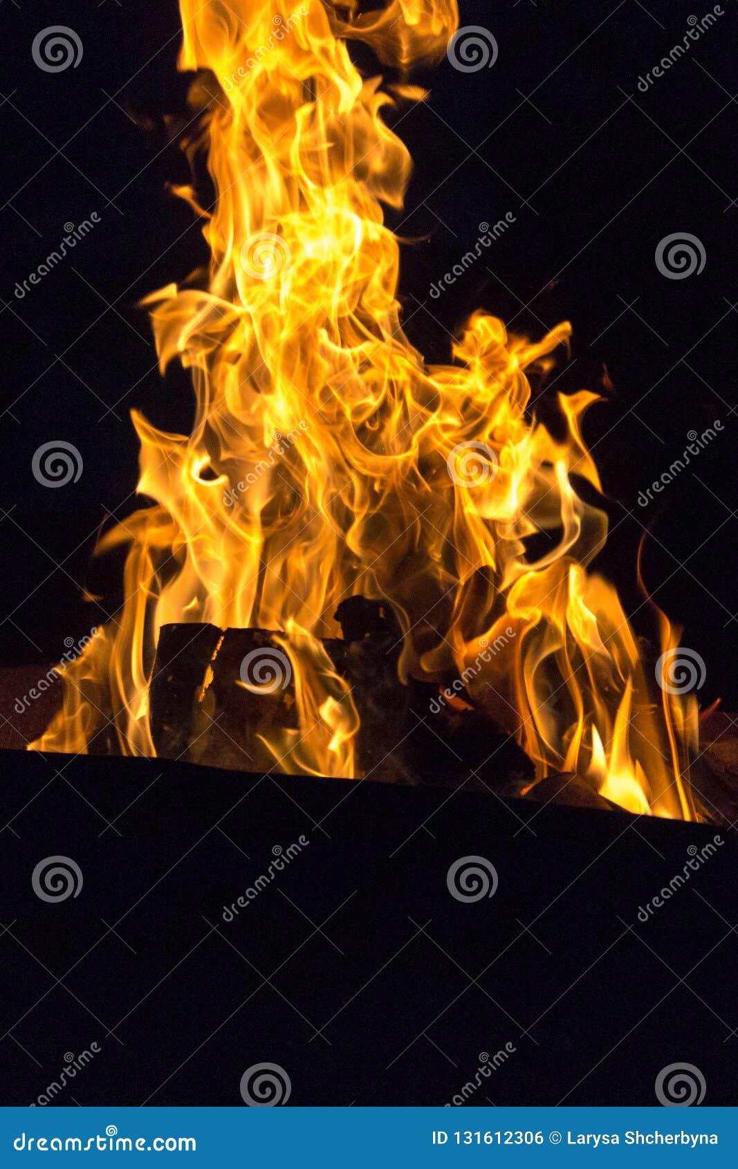 Fire Symbol of Passion and Love Stock Photo - Image of dance, bright ...