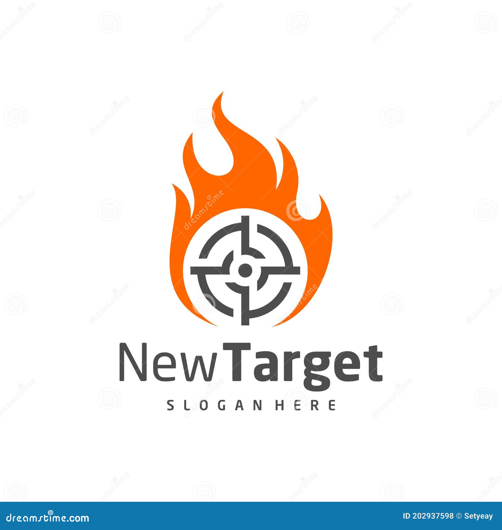 Fire Target Logo Vector Template, Creative Target Logo Design Concepts ...
