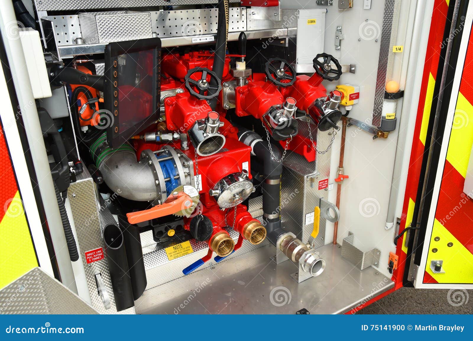 Fire Tenders Hose Pumping System Editorial Image - Image of drive ...