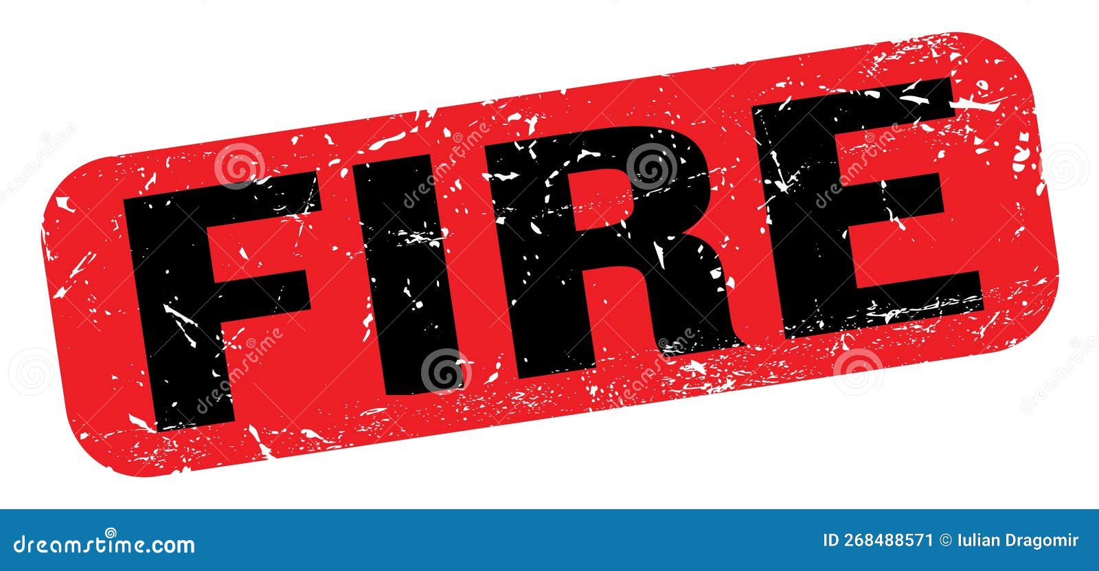 FIRE Text on Red-black Grungy Stamp Sign Stock Illustration ...