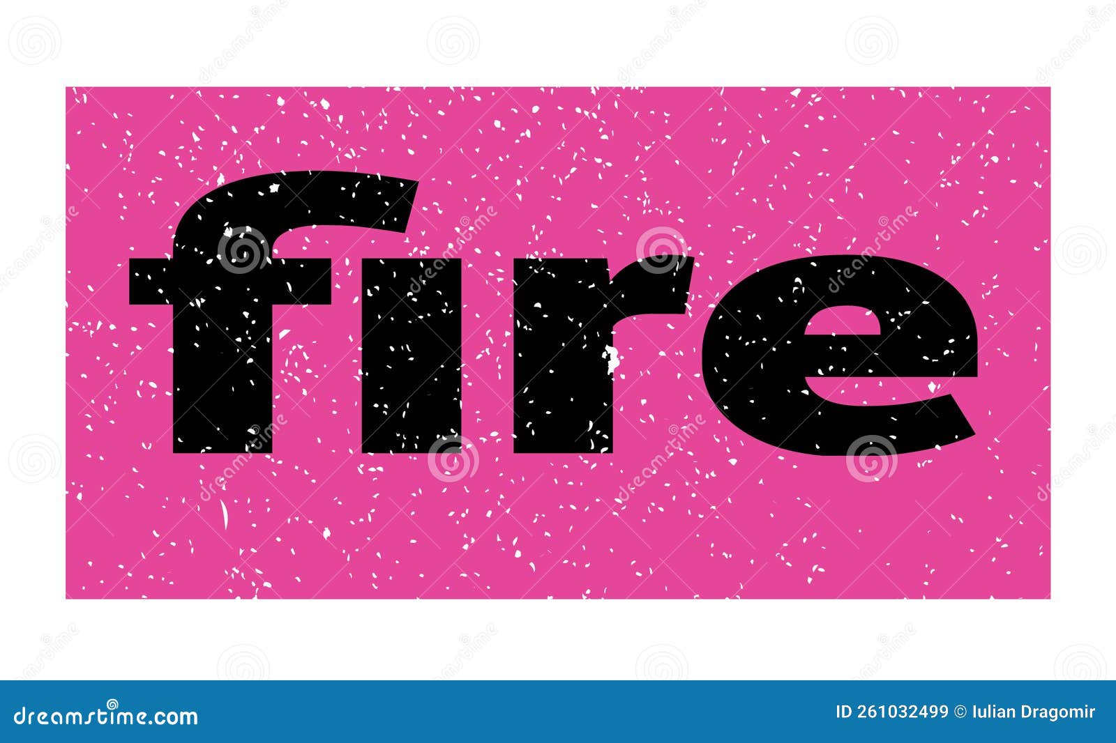 Fire Text Written on Pink-black Stamp Sign Stock Illustration ...
