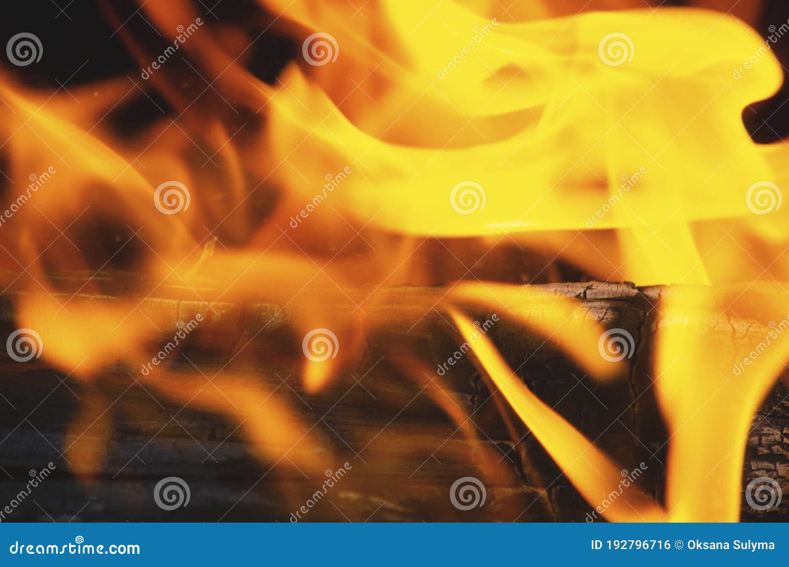 Fire Texture Close Up Horizontal Stock Photo - Image of blur, dark ...