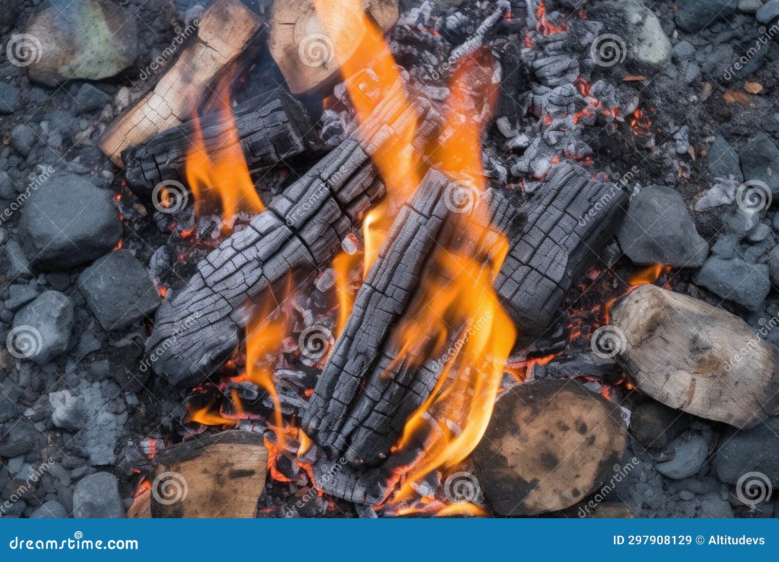 Fire Texture from a Homemade Campfire Stock Image - Image of wood ...