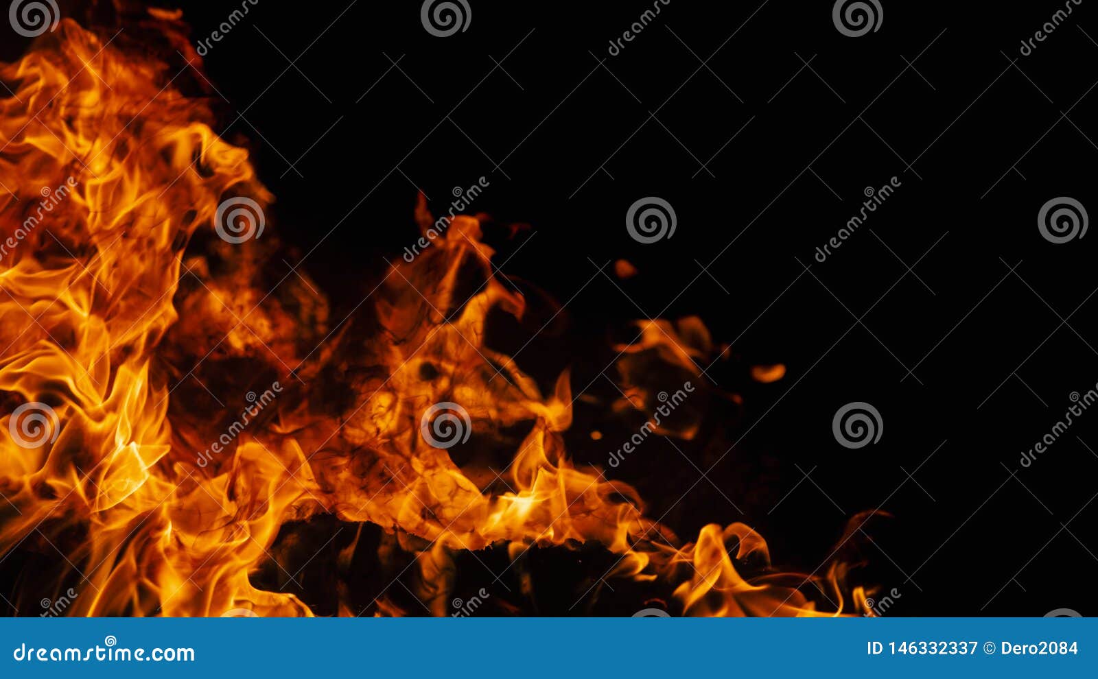 On Fire. Themes of Fire, Disaster and Extreme Events. Background with ...