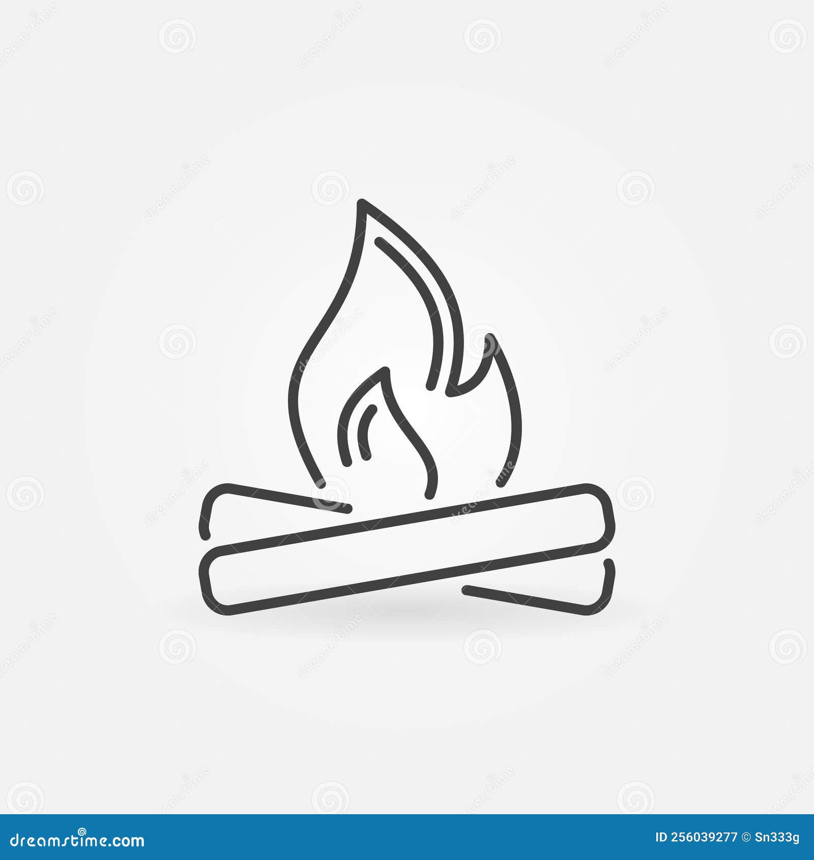 Burnable Trash Icon. Line Simple Icon For Templates, Web Design And ...