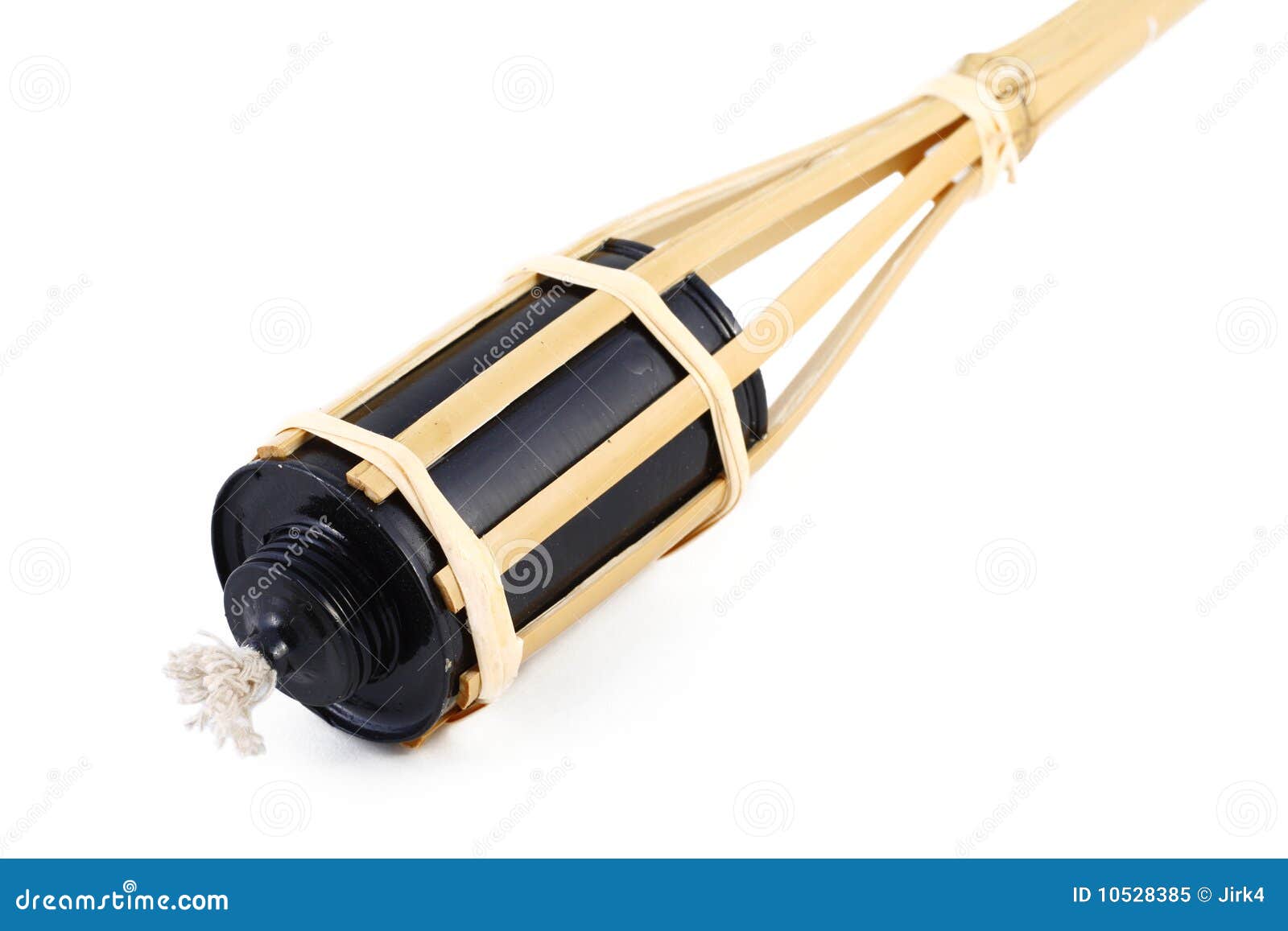 Fire Torch Flame In Tropical Palm Tree Jungle Royalty-Free Stock ...