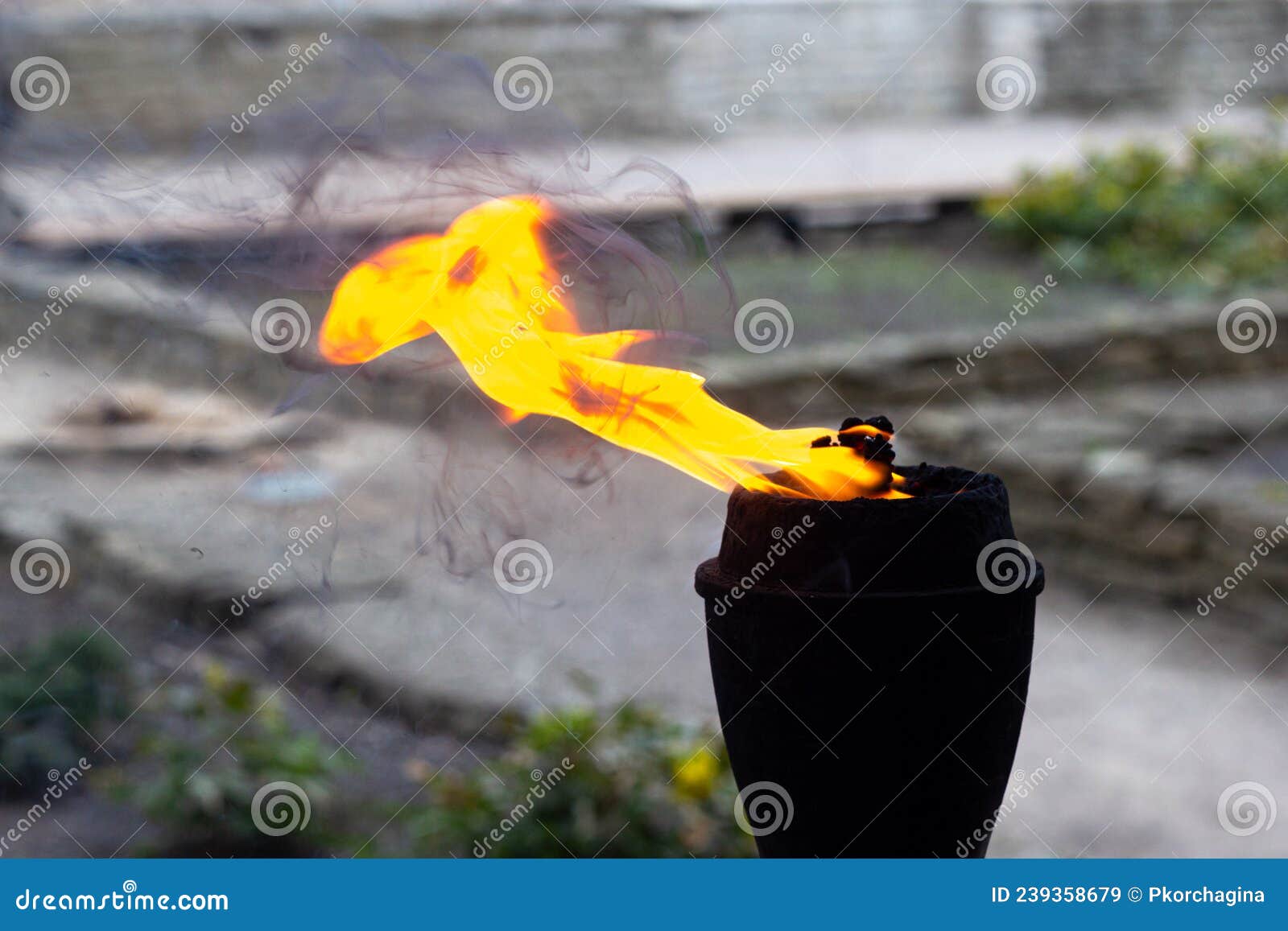 A fire torch burning stock image. Image of jesus, orange - 239358679