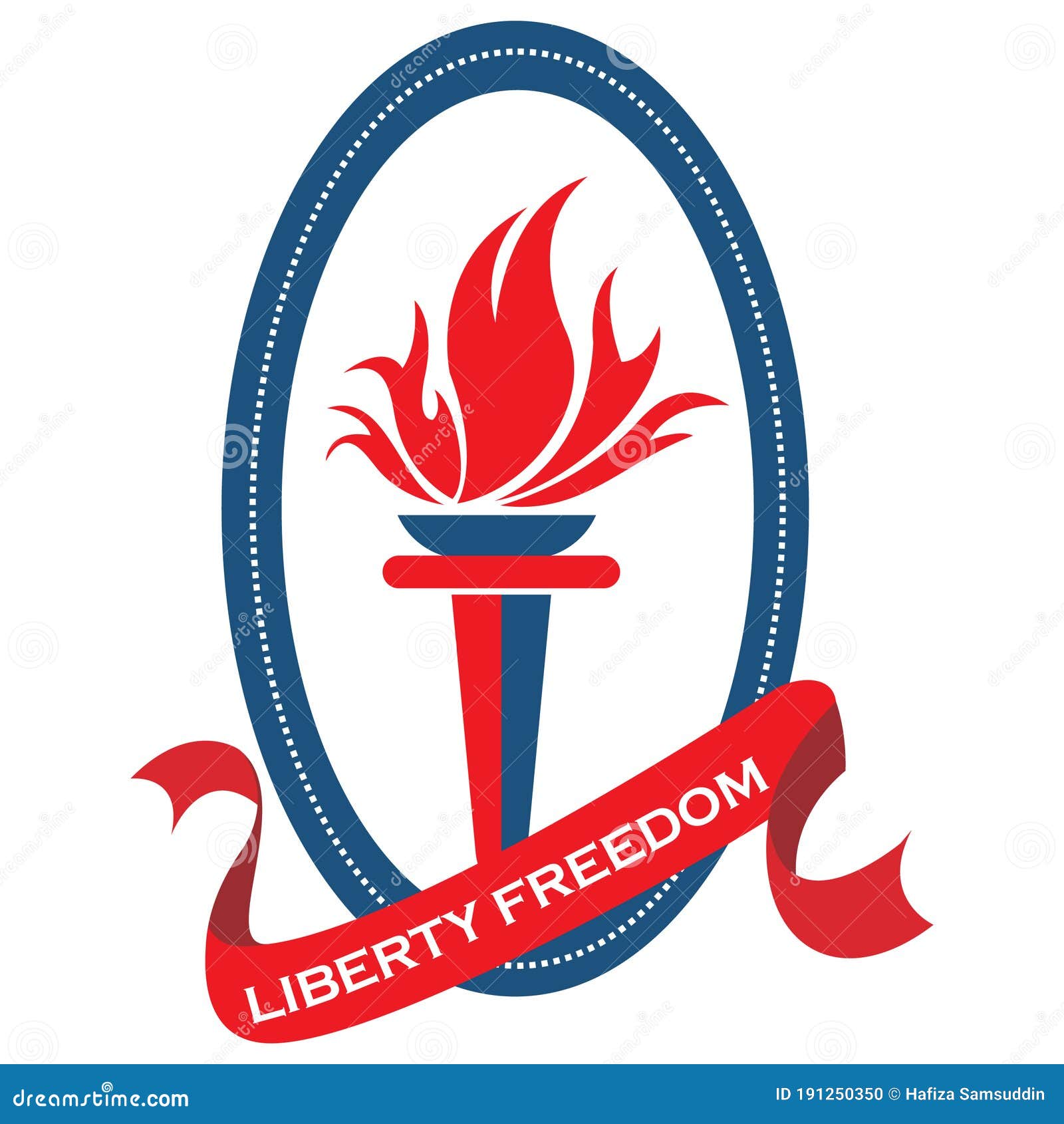 Fire Torch Label. Vector Illustration Decorative Design Stock Vector ...