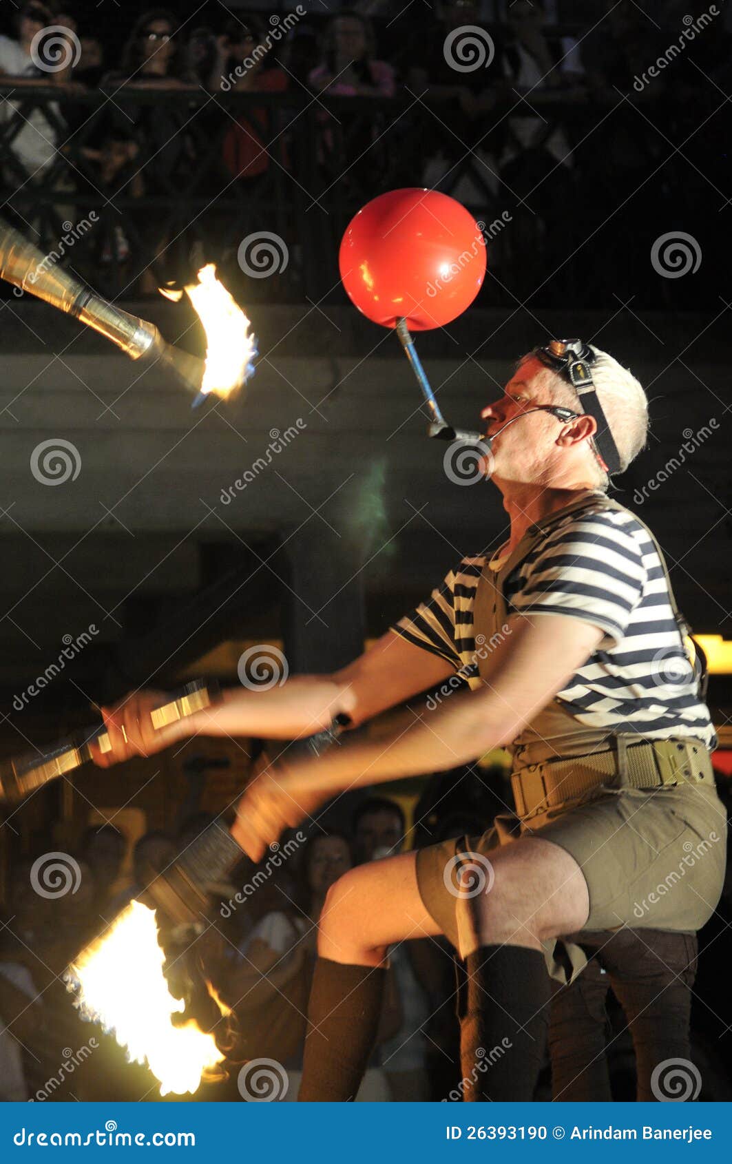 Fire Torches at the Buskerfest Festival. Editorial Image - Image of ...
