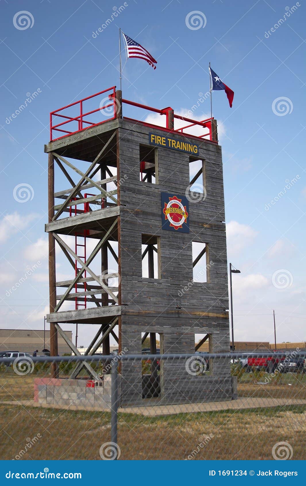 Fire Tower stock photo. Image of obstacle, danger, department - 1691234