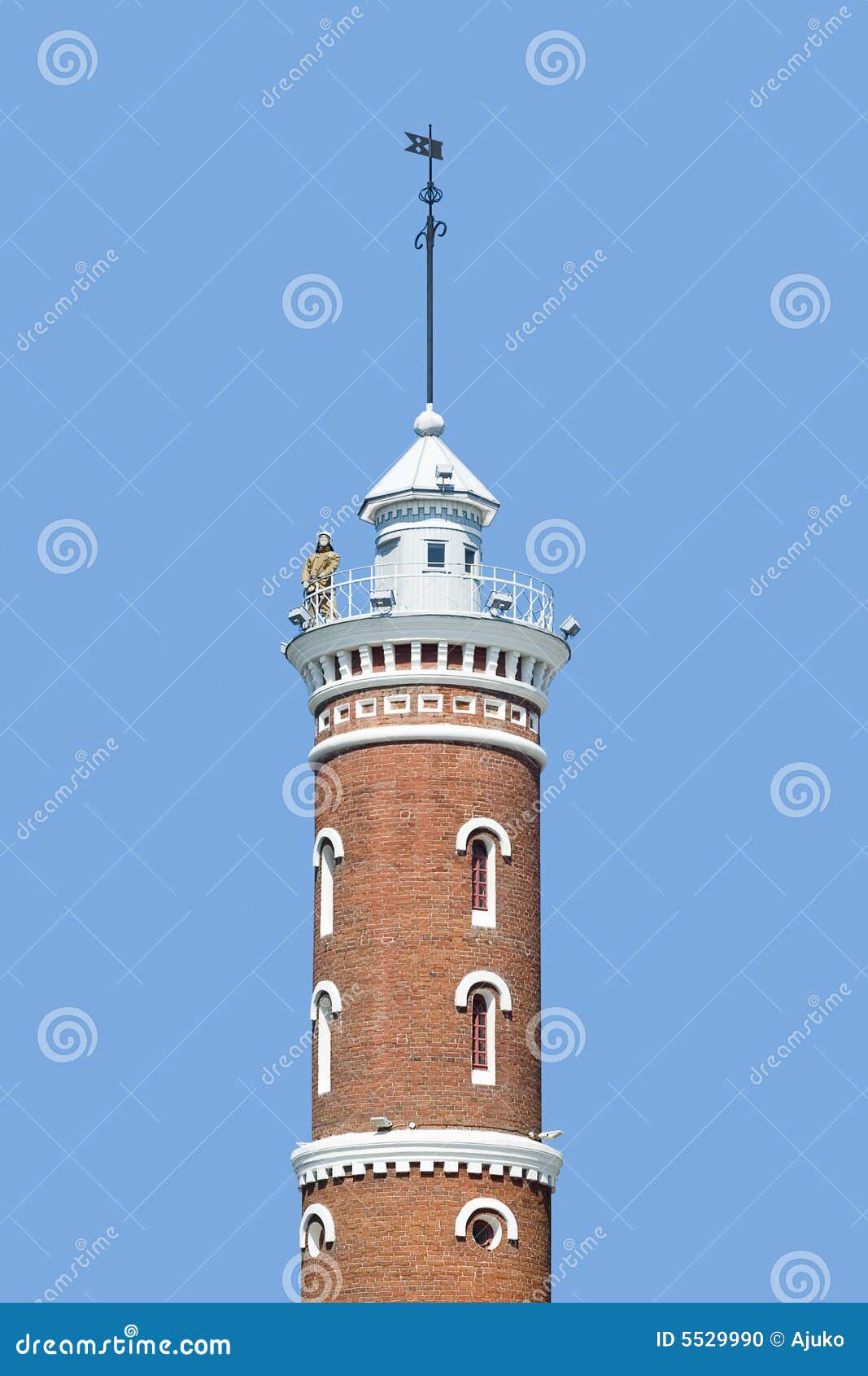 Fire Tower. Ancient Central Fire Tower And Fire Station Building. Stock ...