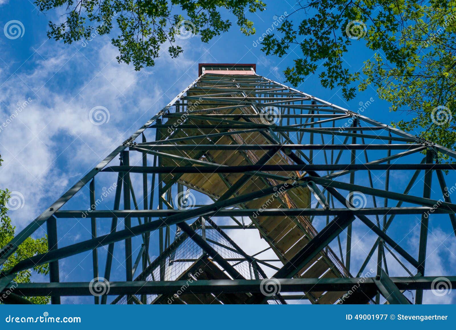Fire Tower, Mille Lacs Kathio State Park Stock Image - Image of forest ...