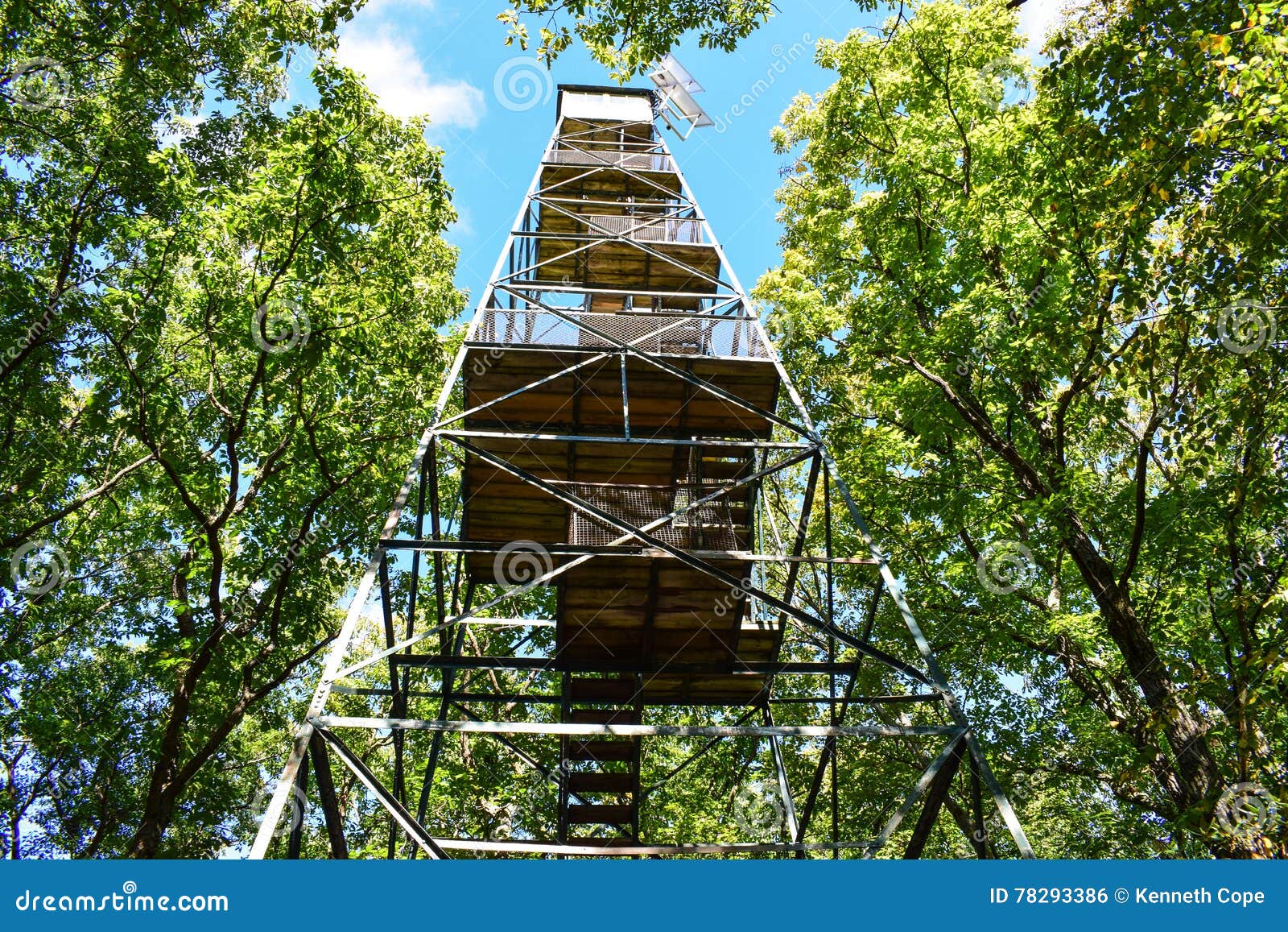 Fire Tower stock photo. Image of fire, allegheny, clarion - 78293386