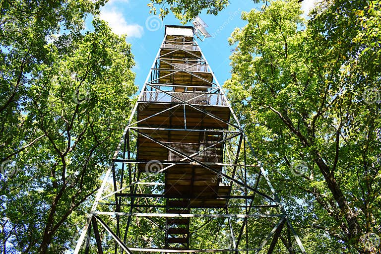 Fire Tower stock photo. Image of fire, allegheny, clarion - 78293386