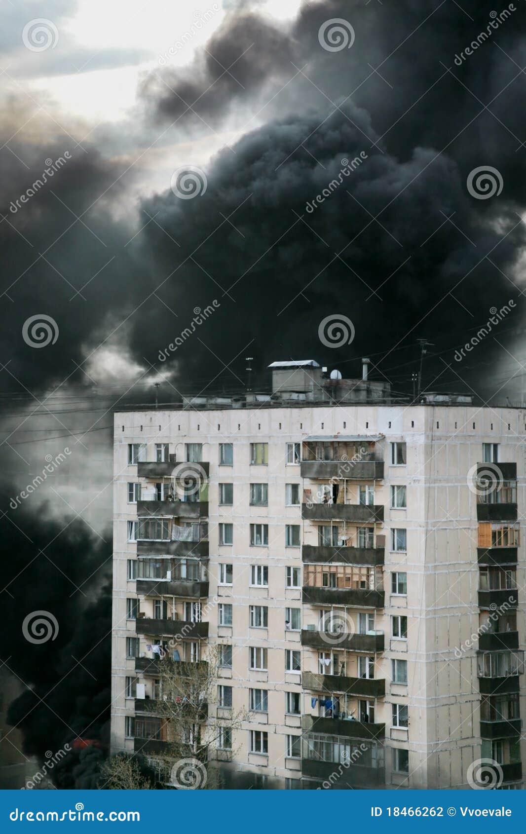 Fire in town stock photo. Image of house, street, urban - 18466262