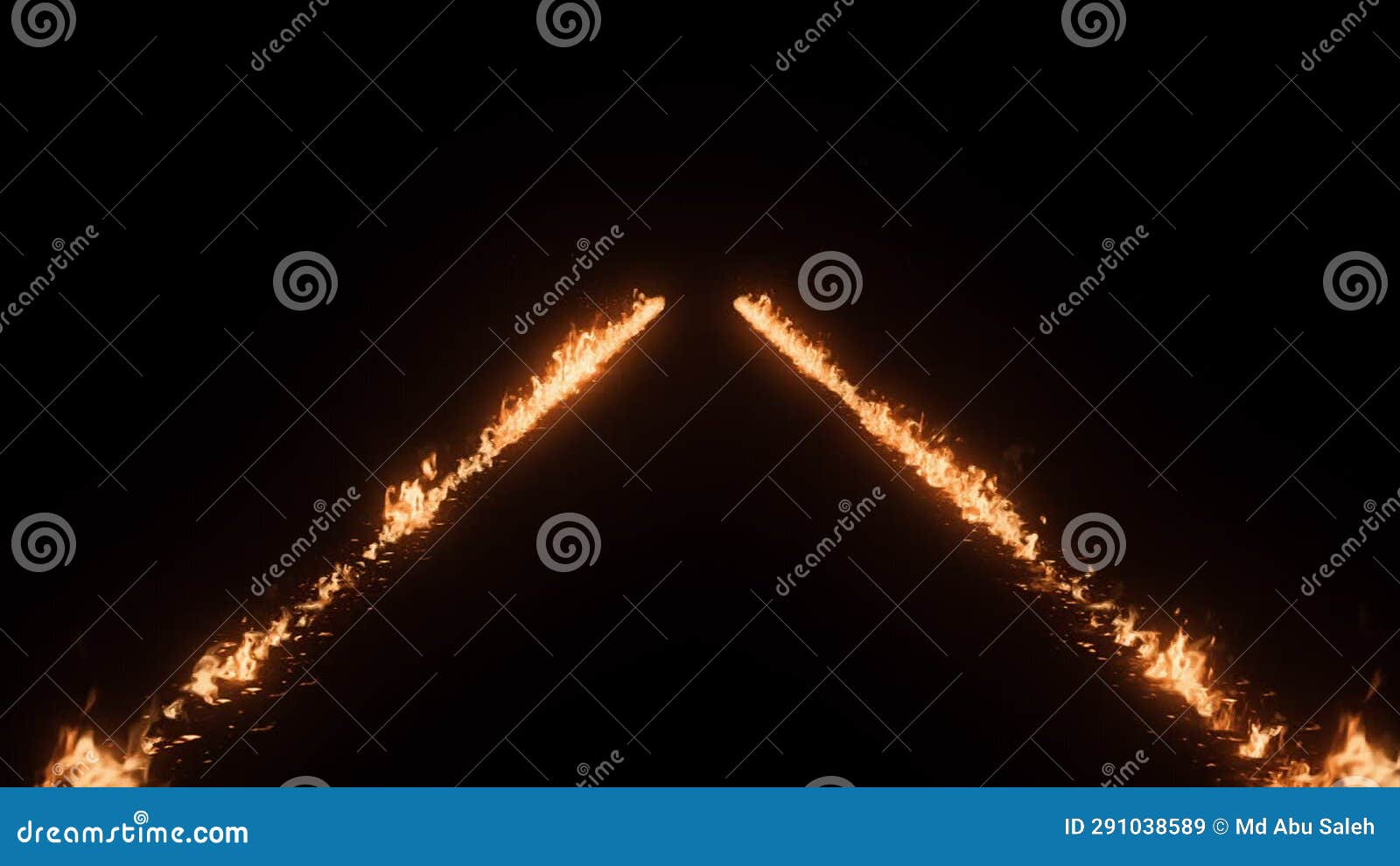 Fire Trail. Burning Trail. Fire Trail on Road Stock Video - Video of ...