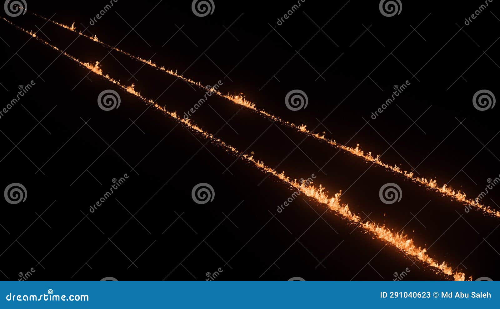 Fire Trail. Burning Trail. Fire Trail on Road Stock Video - Video of ...