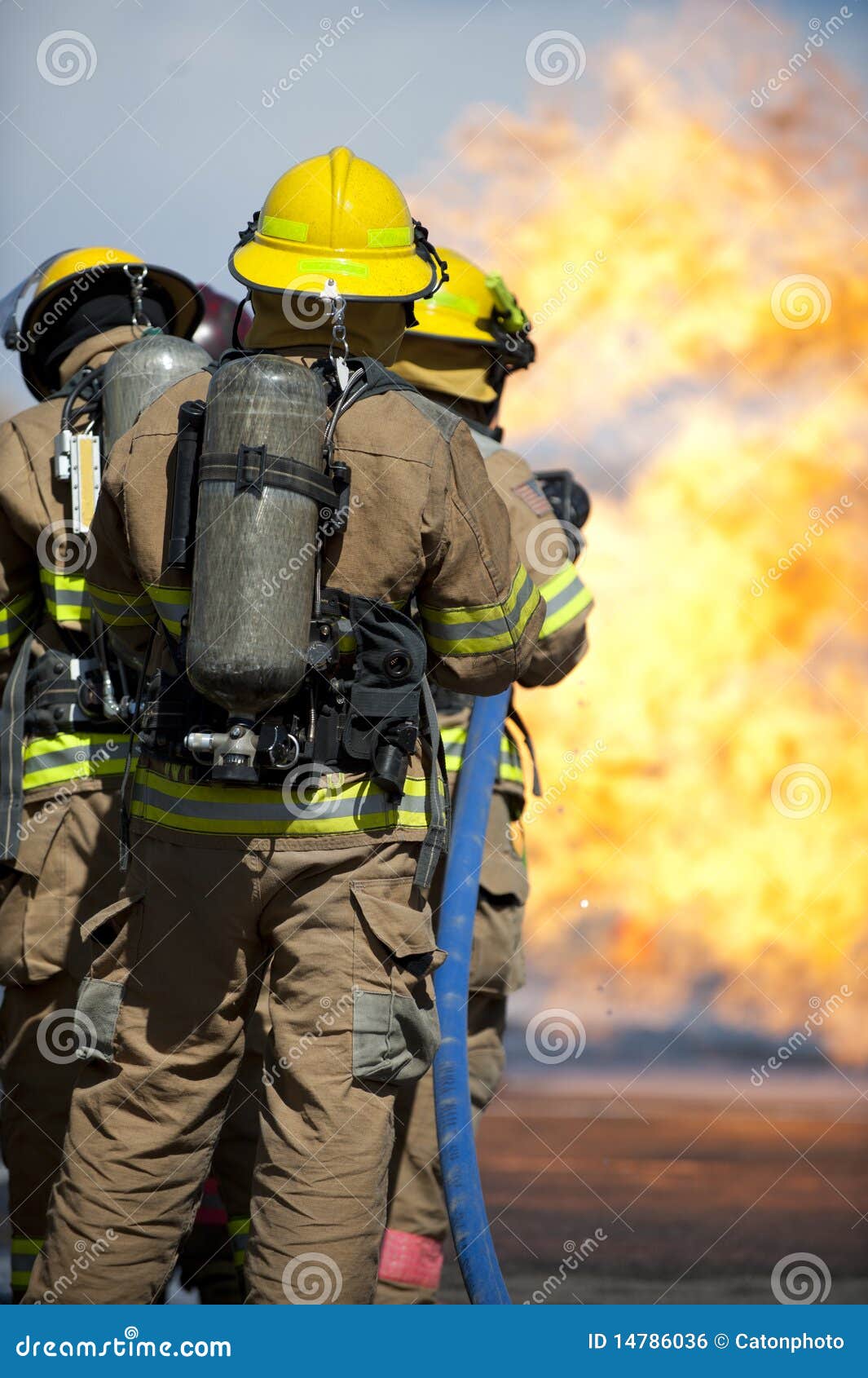 Fire training exercise stock photo. Image of bunker, alarm - 14786036