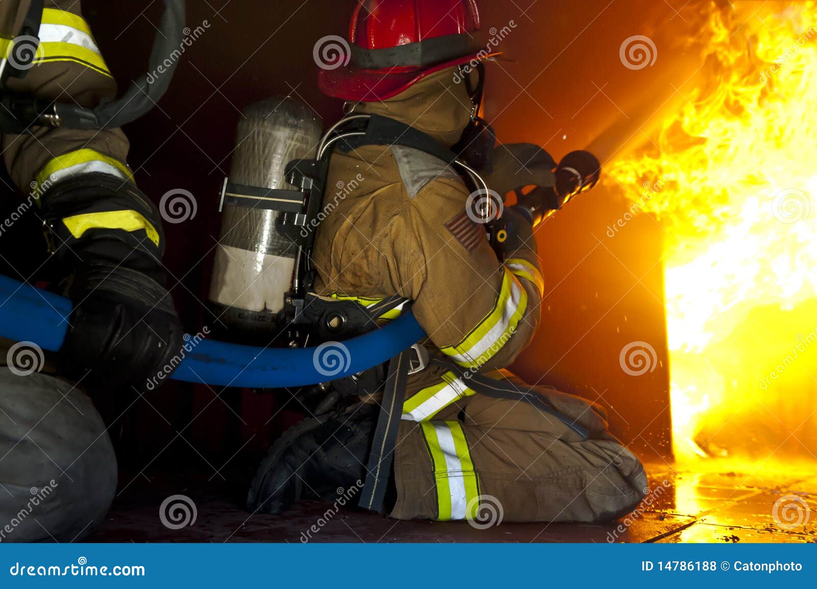 Fire training exercise stock photo. Image of heat, afraid - 14786188