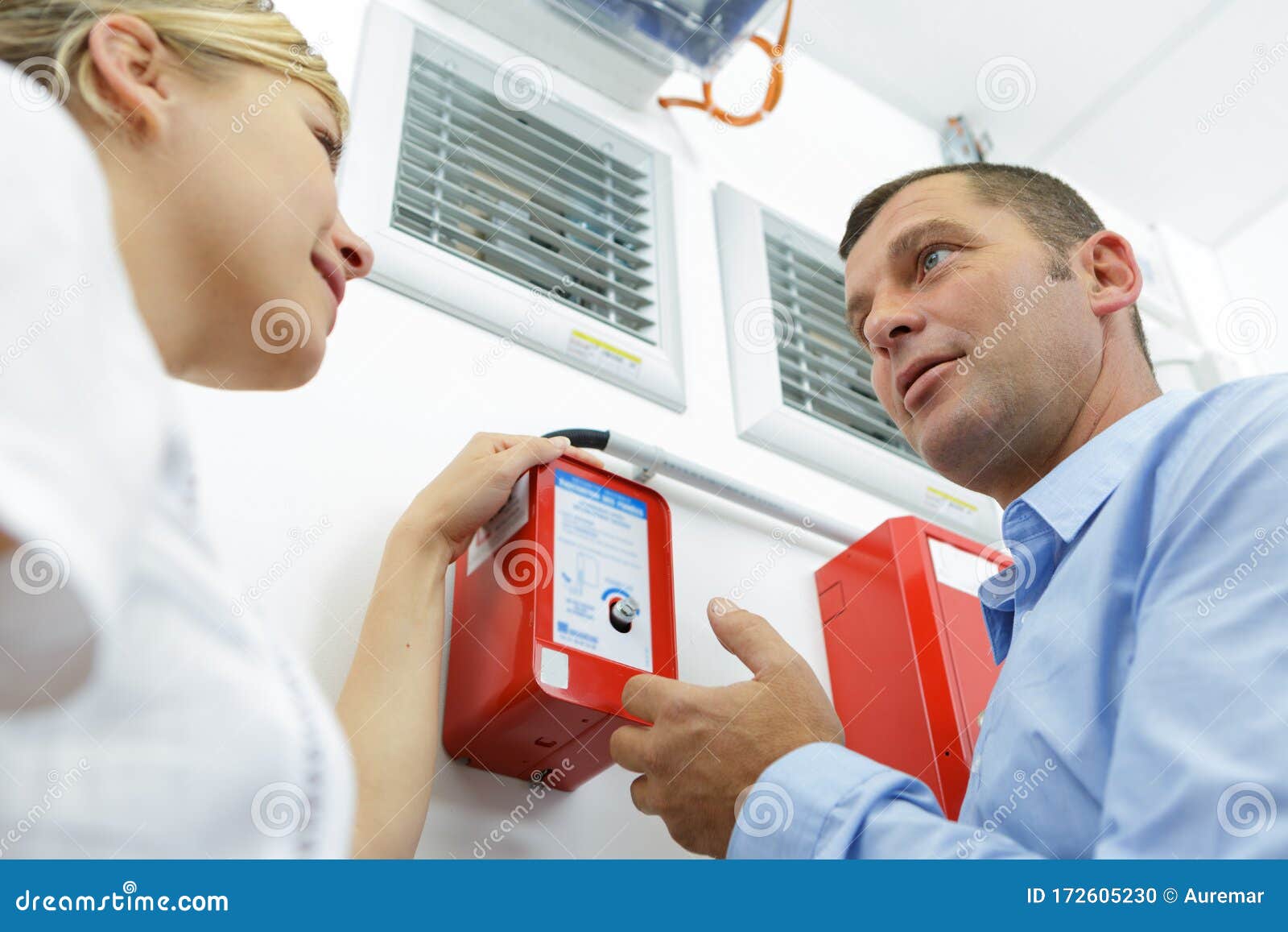 Fire training in office stock photo. Image of natural - 172605230