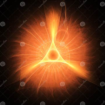 Fire triangle stock illustration. Illustration of curve - 1130539