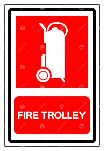 Fire Trolley Symbol Sign ,Vector Illustration, Isolate on White ...