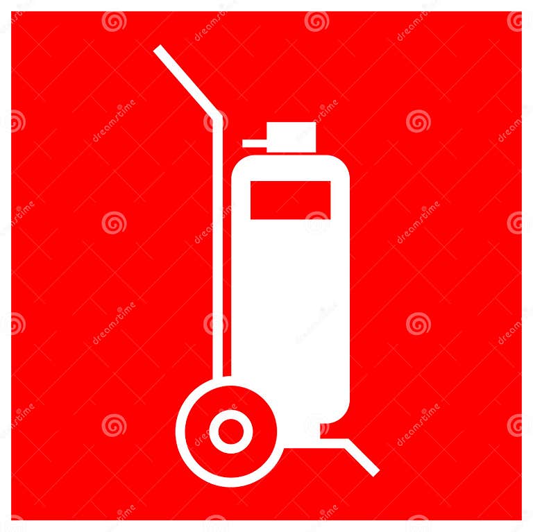 Fire Trolley Symbol Sign ,Vector Illustration, Isolate on White ...