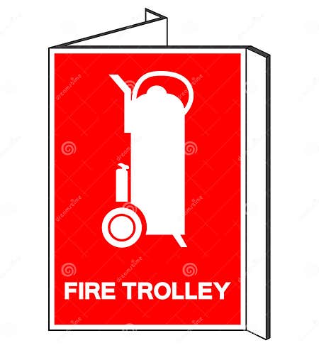 Fire Trolley Symbol Sign ,Vector Illustration, Isolate on White ...