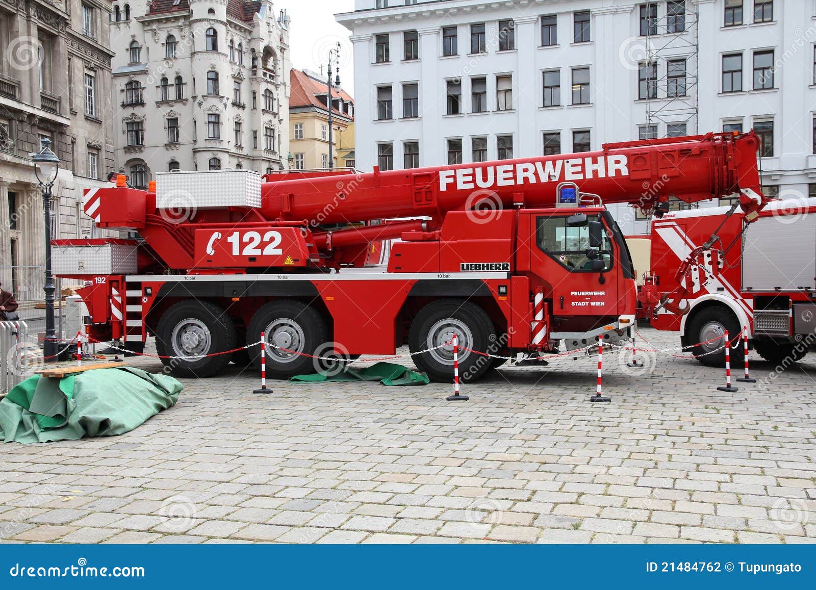 Austrian Firefighters Extinguishing A Fire In A Burning Apartment ...