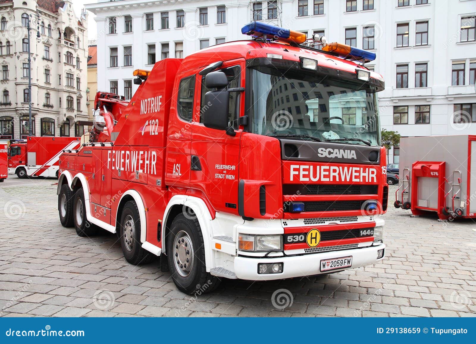 Austrian Firefighters Extinguishing A Fire In A Burning Apartment ...