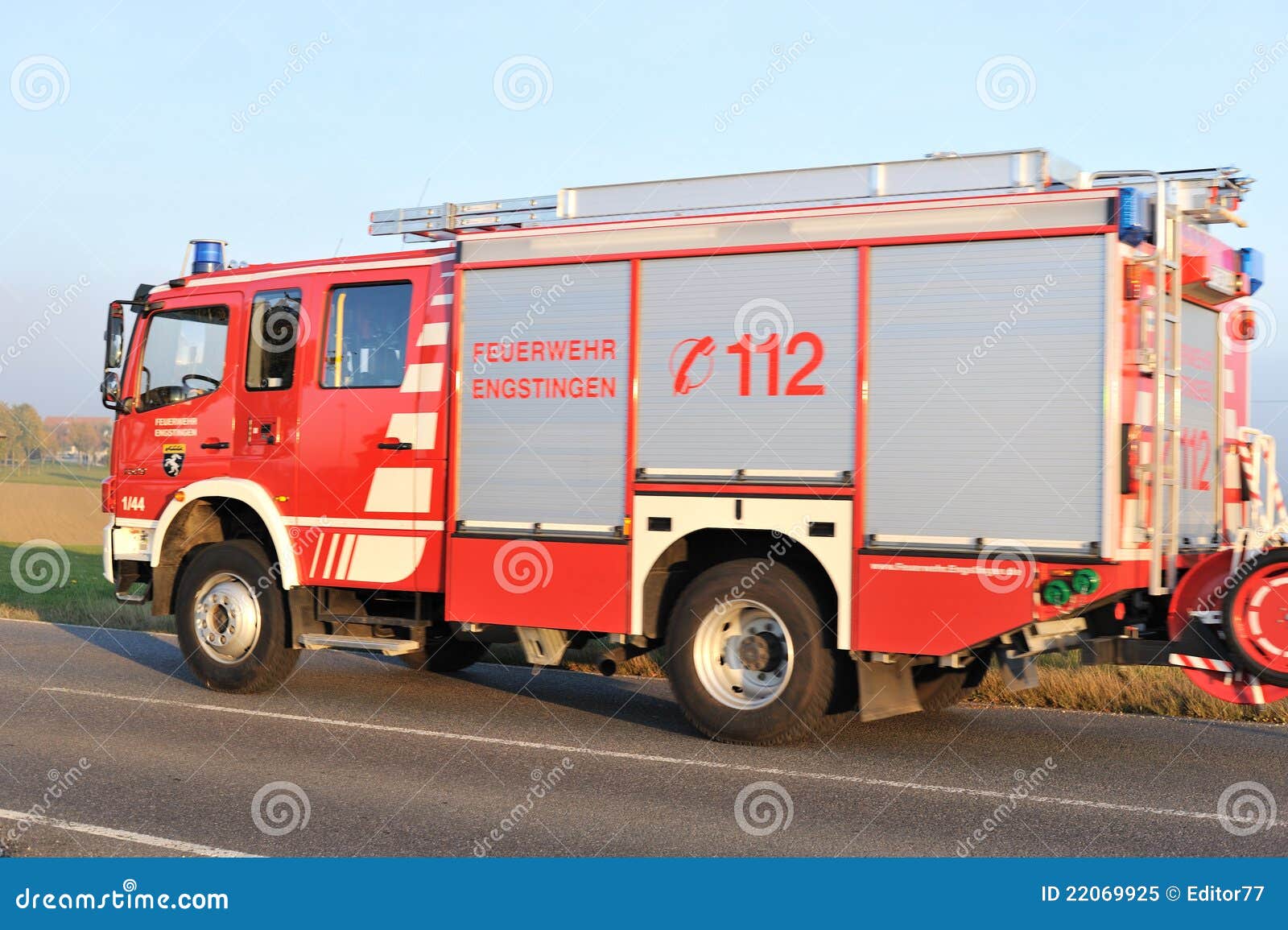 German fire truck parked editorial image. Image of vehicle - 22069925