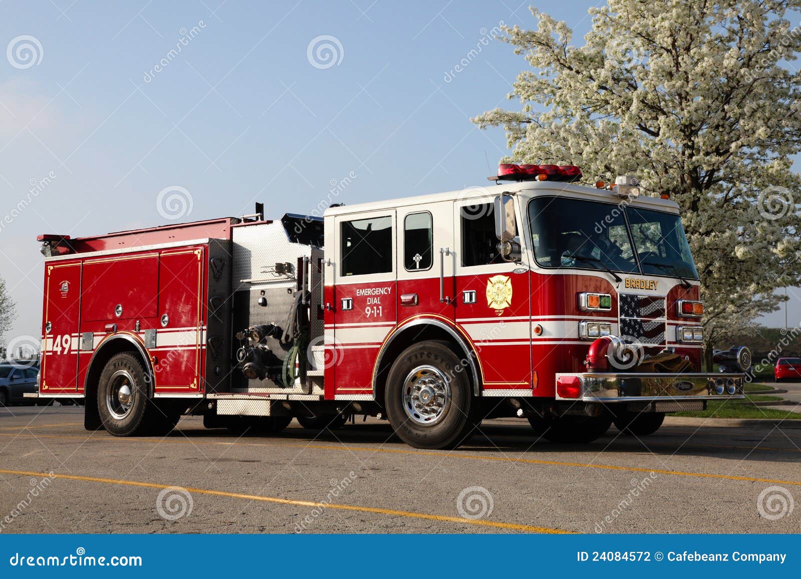 Fire Truck - Bradley, Illinois Editorial Photography - Image of bradley ...