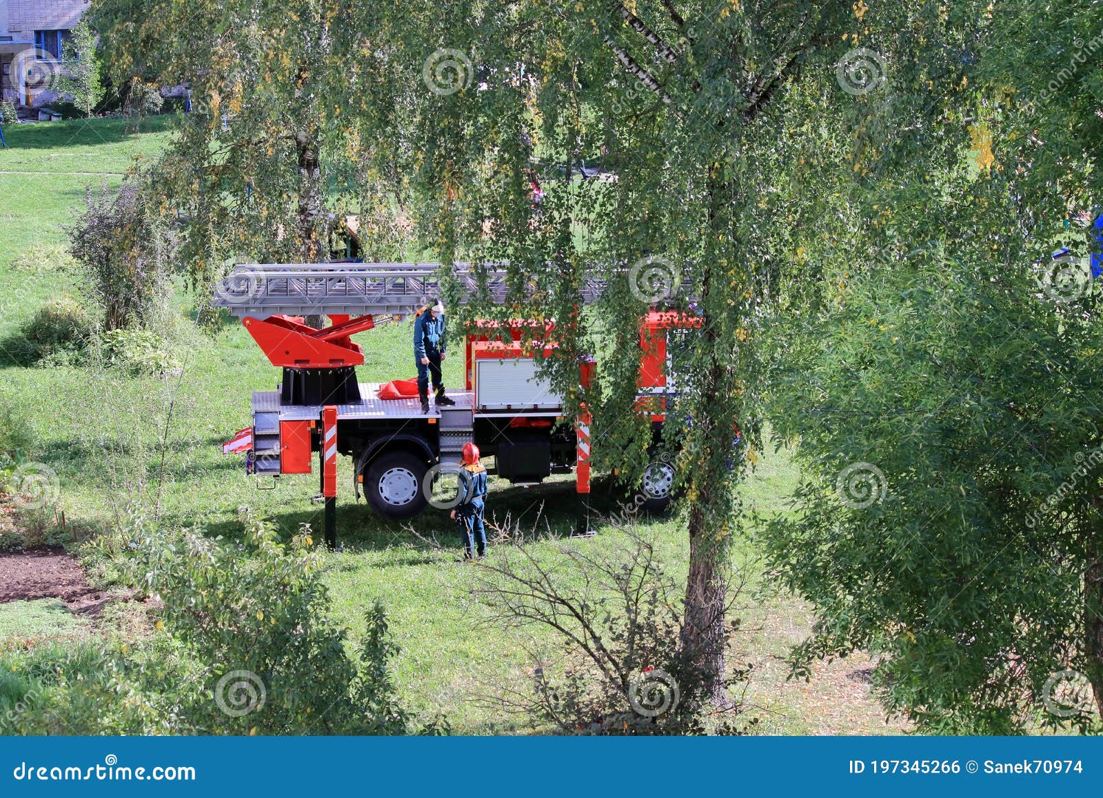 Fire truck editorial photo. Image of nature, rescuers - 197345266
